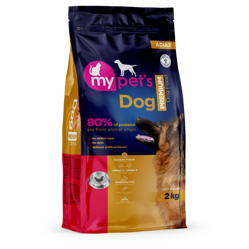 Croquettes premium pour chiens adultes à la volaille